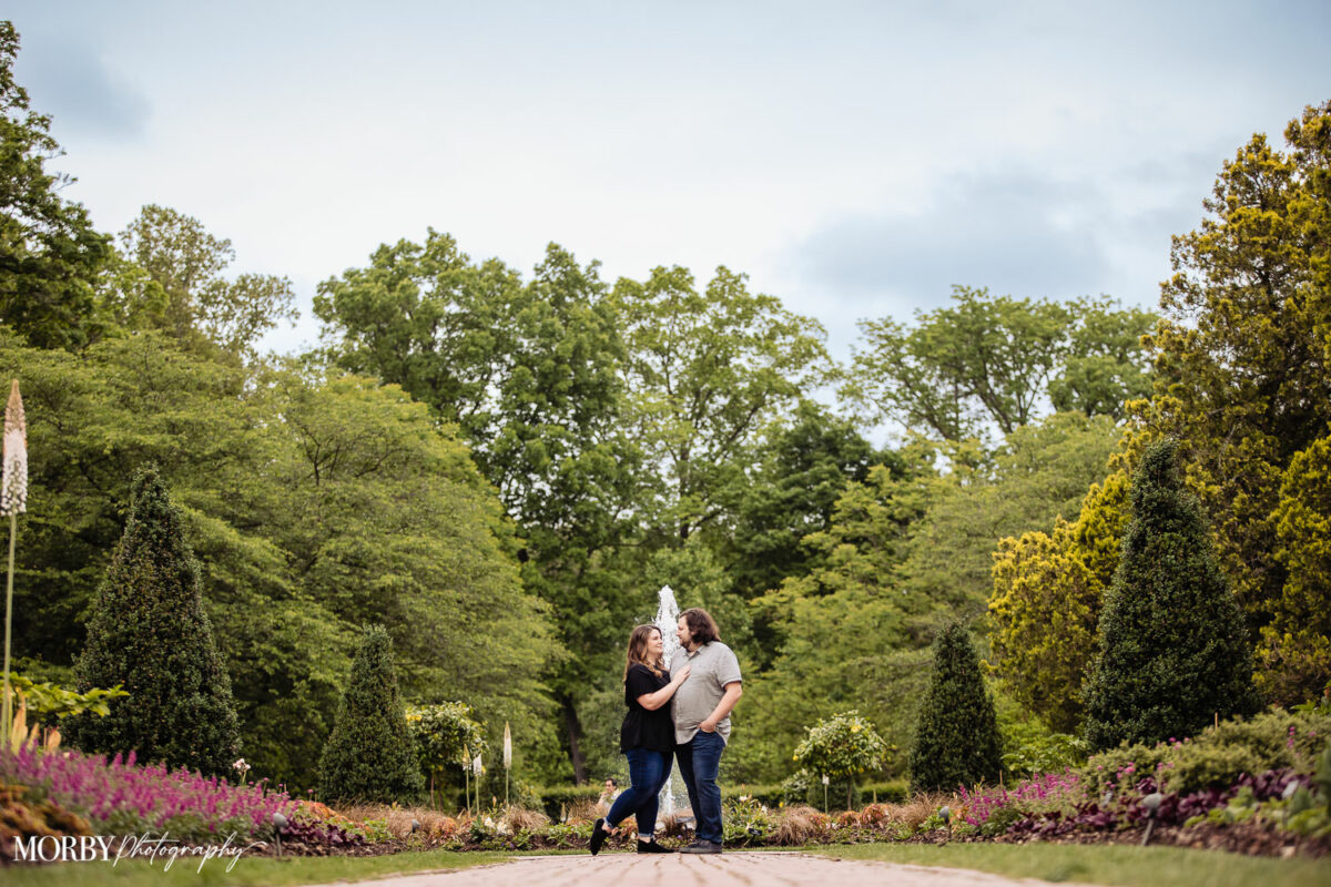 Kyle and Christina's Engagement in Kennett Square, PA - Morby Photography